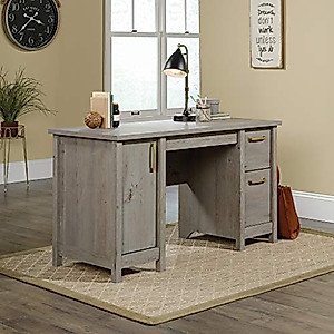 Sauder Cannery Bridge Computer Desk, Mystic Oak finish