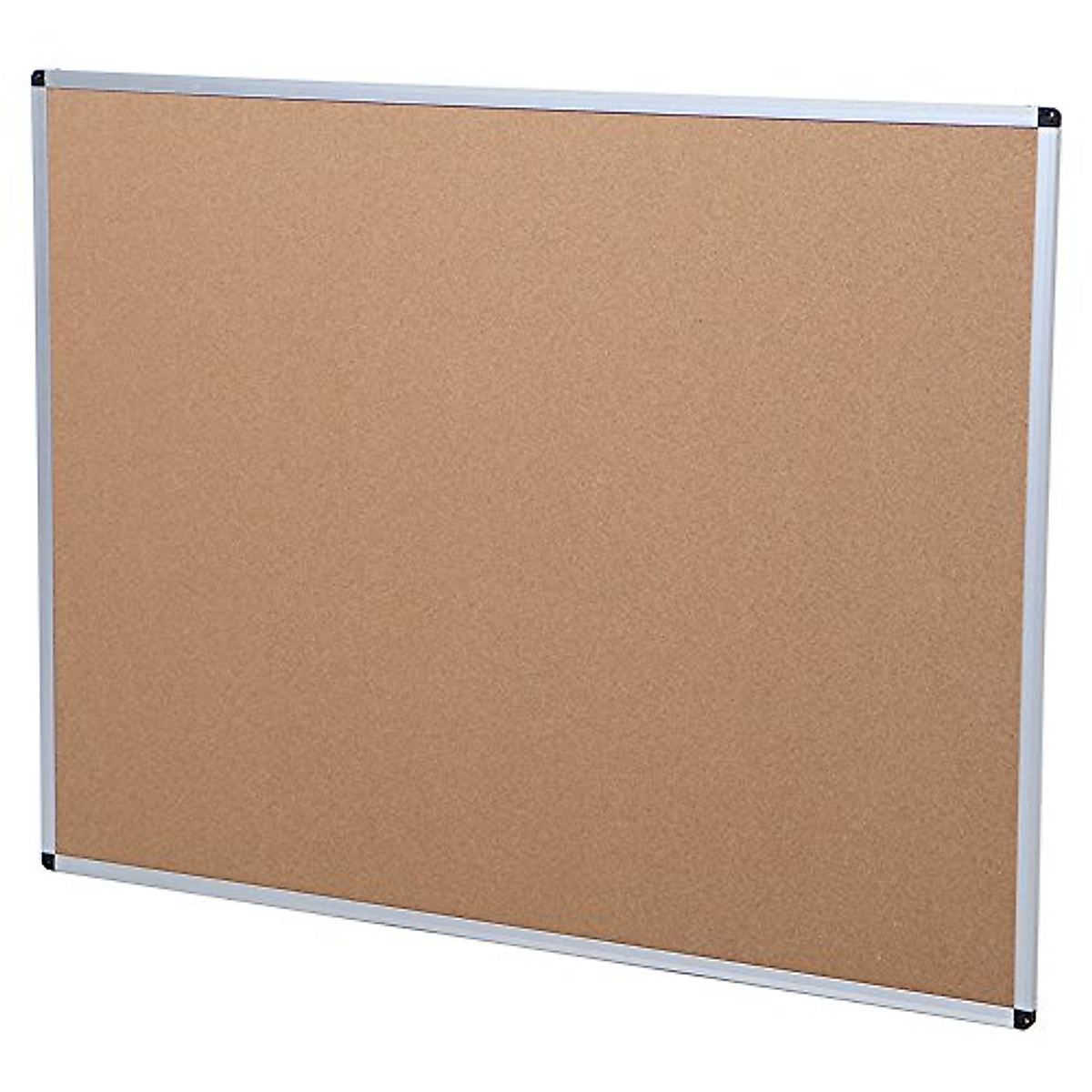 VIZ-PRO Cork Notice Board, 36 X 24 Inches, Silver Aluminium Frame