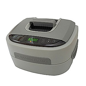 iSonic P4821-BSB Commercial Ultrasonic Cleaner, Stainless Steel Wire Mesh Basket, 110V, 2.6 Quart/2.5 L, Beige