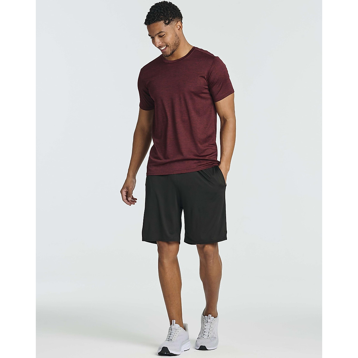 5 Pack Men’s Active Quick Dri Dry Fit Crew Neck T Shirts Athletic Running Gym Workout Short Sleeve Tee Tops Camisas para Hombres Summer