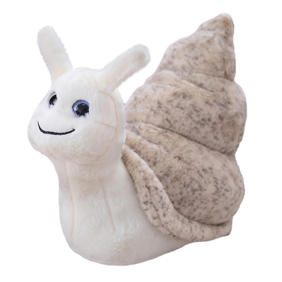 MUPI Conch Snail Tuffed Animal Pillows 7.8”Big Snail Plush Gift for Kids Children's Birthday Cute Kawaii Decor Slug Snail Themed Gifts Cute Cartoon Doll （Grey）