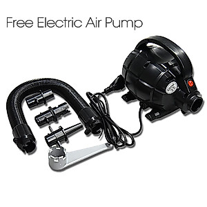 GLANT Air Mat Tumble Track AirSpot - Gymnastics Training Springboard - Round Inflatable Springboard (Air Roller-Mint GREEN（WIth Pump）, (Diam)23.6in*（H）39.4in)