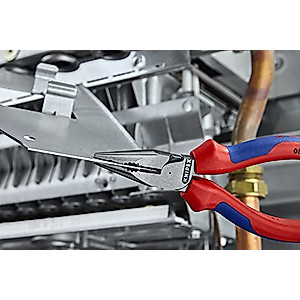 KNIPEX Tools - Needle-Nose Combination Pliers, Multi-Component, Tethered Attachment (0822145TBKA)