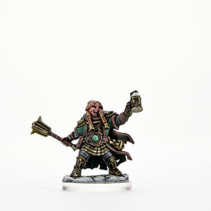 D&D Frameworks: Dwarf Cleric Female - Unpainted and Unassembled