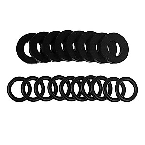 10Pcs Propane Tank Gasket and 10Pcs O-Rings for All Soft Nose P.O.L. Fittings, Soft Rubber Leakage-Proof Sealing, Fit for Propane Gas Adapters, Connectors, Valves, Regulators, Accessories and More
