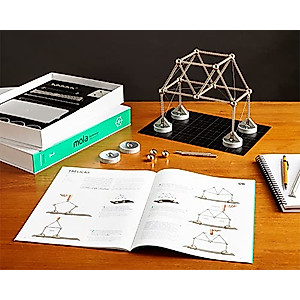 Mola Structural Kit 1 | Magnetic Modular Kit for Engineering and Architecture Education | 122 Pieces + Practical Guide