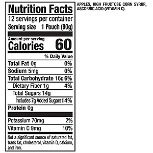 Mott's Original Applesauce, 3.2 oz clear pouches, 12 Count (Pack of 4)