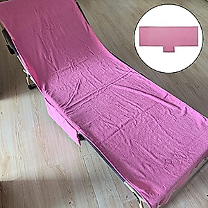 UGPLM 2Pcs Beach Towel with Side Pockets for Pool and Garden Hotel 85 X 29 Inch