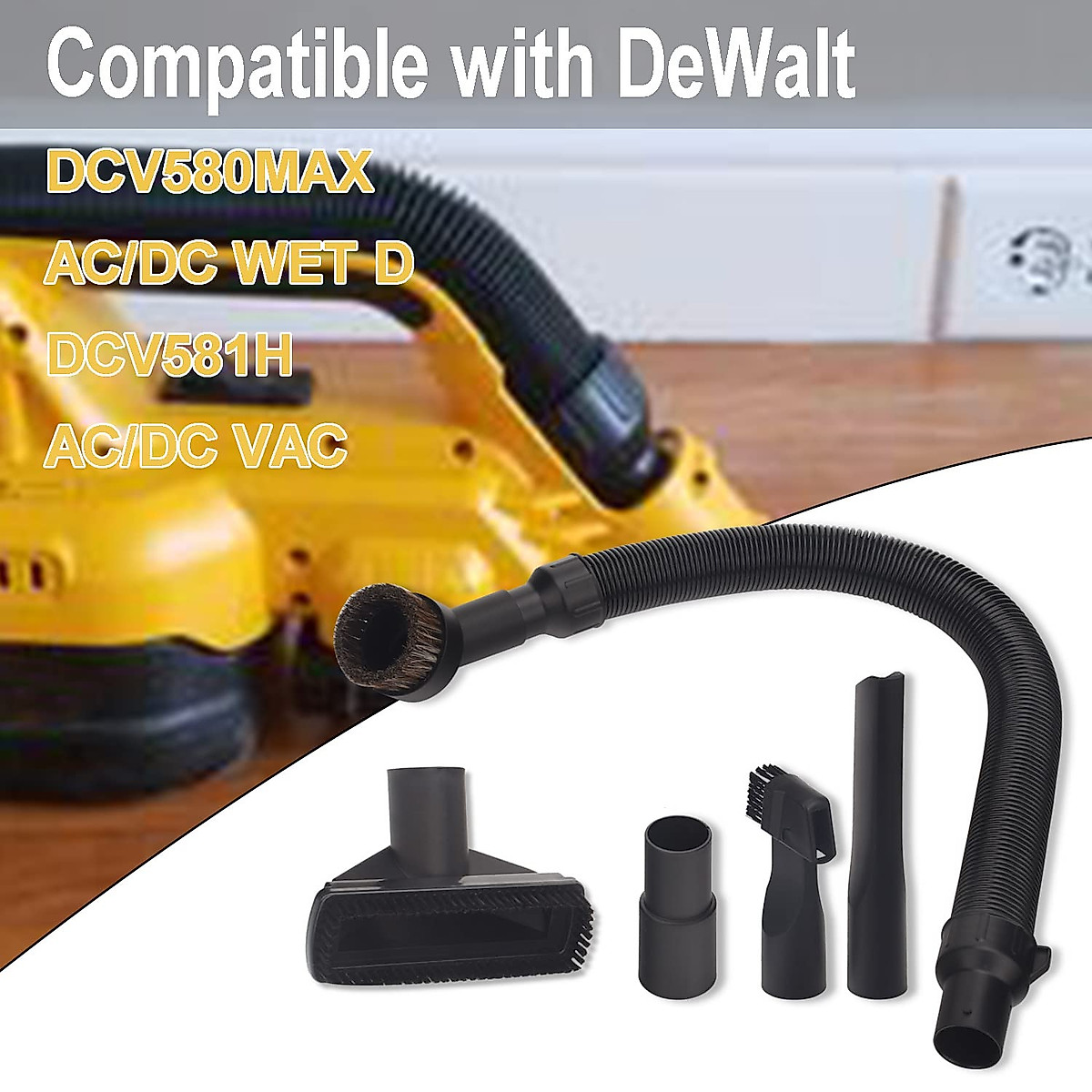 5140128-68 Replacement Hose Assembly/Hose Attachment Kit, Compatible With Dewa-lt Wet Dry Vaccum Cleaner, for DCV580 DCV581H Models