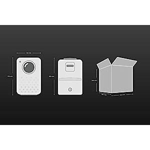 Kilable Portable Movie Projector with 7500 Lux for Outdoor Home, LED 1920x1080P HD Projector Support Bluetooth and WiFi Mini Wireless Projector 4k Compatible with iOS/Android Phone/USB/TV Stick