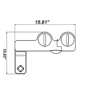 Bidet Toilet, Toilet Bidet, Bidet Toilet Seat, Ultra-Slim Self Cleaning, Dual Nozzle (Frontal & Rear Wash) Fresh Cold Water Pressure Adjustable, Non-Electric Bidet Attachment for Toilet Foldable
