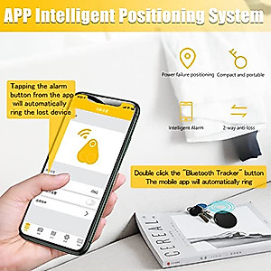 NouSKaU Portable Pet GPS Tracking - Bluetooth 5.0 Mobile Key Tracking Smart Anti-Loss Device,2022 Mini Pet GPS Locator Bluetooth Tracer Include Batteries and Protective Case, Fit for iOS (2 Pack)