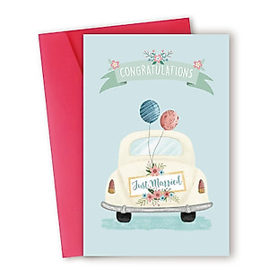 Wedding Card,Engagement Congratulation Card,Bridal Shower Card,Wedding Day Congrats Gift,Funny Wedding Card for Couple,Wedding Congratulations Card