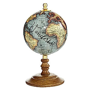 Deco 79 Metal Small Globe, Set of 4 4"W, 7"H, Multi Colored