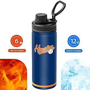 ANTKING Houston Tumbler Travel Mug Coffee Cup Custom Name Number for Men Women Youth Gifts