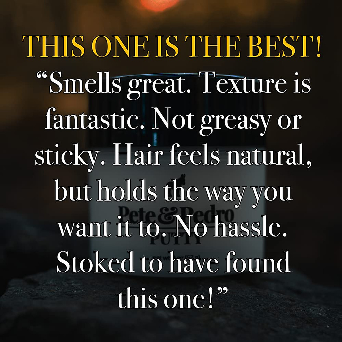 Pete & Pedro HAIR PUTTY - Strong Hold, Matte Finish, Low Shine Hair Clay for Men, Ideal for Hairstyling & Grooming Medium, Messy, & Shorter Hairstyles | Water soluble, As Seen on Shark Tank, 2 oz.