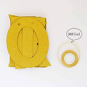 MAGJUCHE Gold glitter Cheers to 67 years banner,67th birthday party decorations