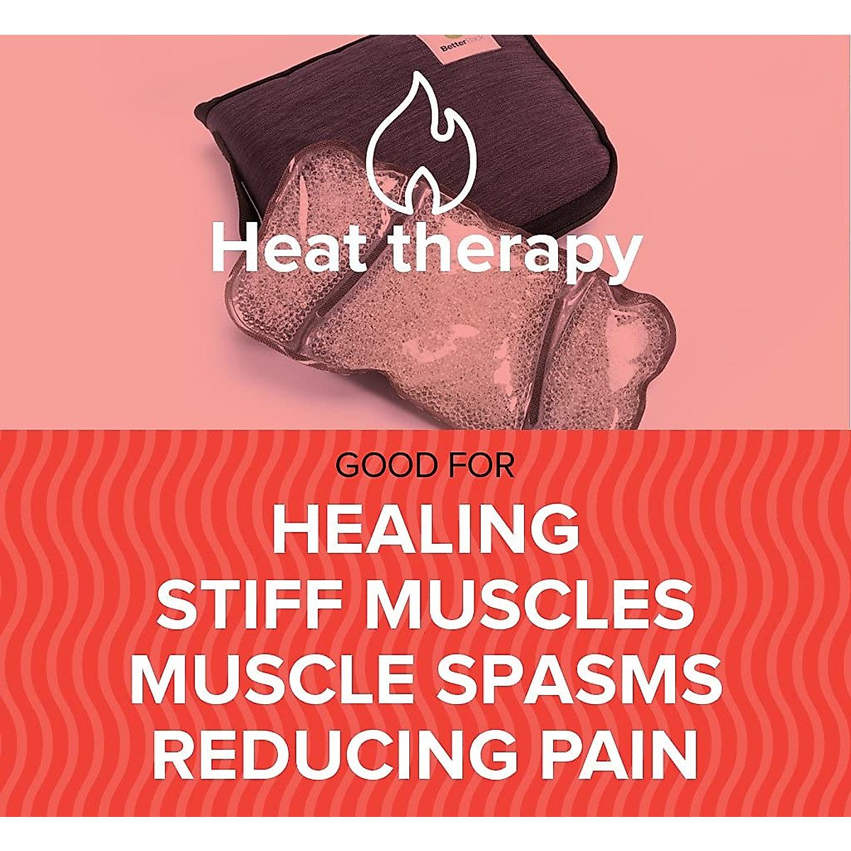 BetterBack Therapy - Sit in Perfect Posture + Lower Back Pain Relief (Heat and Ice Healing) - Portable Ergonomic Office Chair