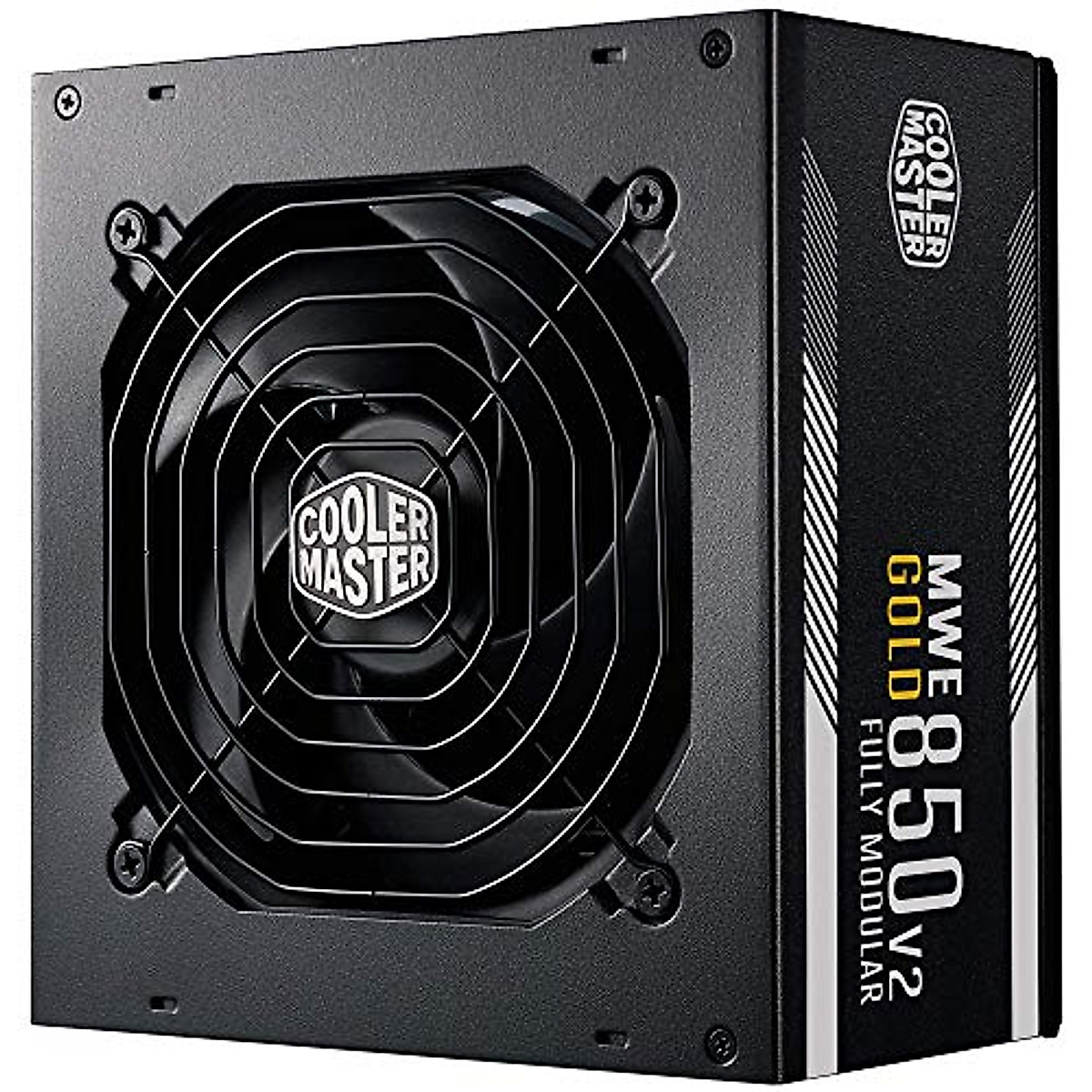 Cooler Master MWE Gold 850 V2 Full Modular, 850W, 80+ Gold Efficiency, 2 EPS Connectors, 120mm HDB Fan, Semi-fanless Operation, 5 Year Warranty