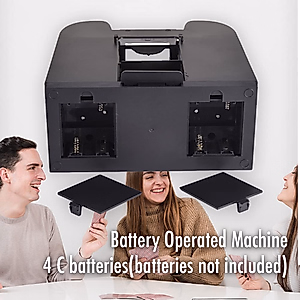 Killer's Instinct Outdoors Automatic Card Shuffler 6 Deck for Home Card Game Battery Operated Casino Electric Shuffler for Poker Professional Shuffling Machine for Blackjack