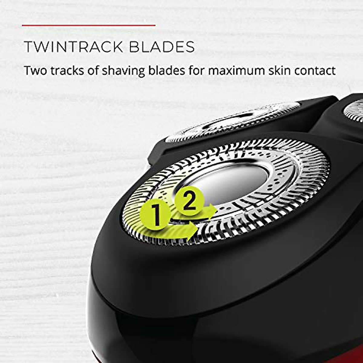 Remington, R4000 Series Electric Rotary Shaver Fully Washable BlackRed PR13401, Black, 1 Count
