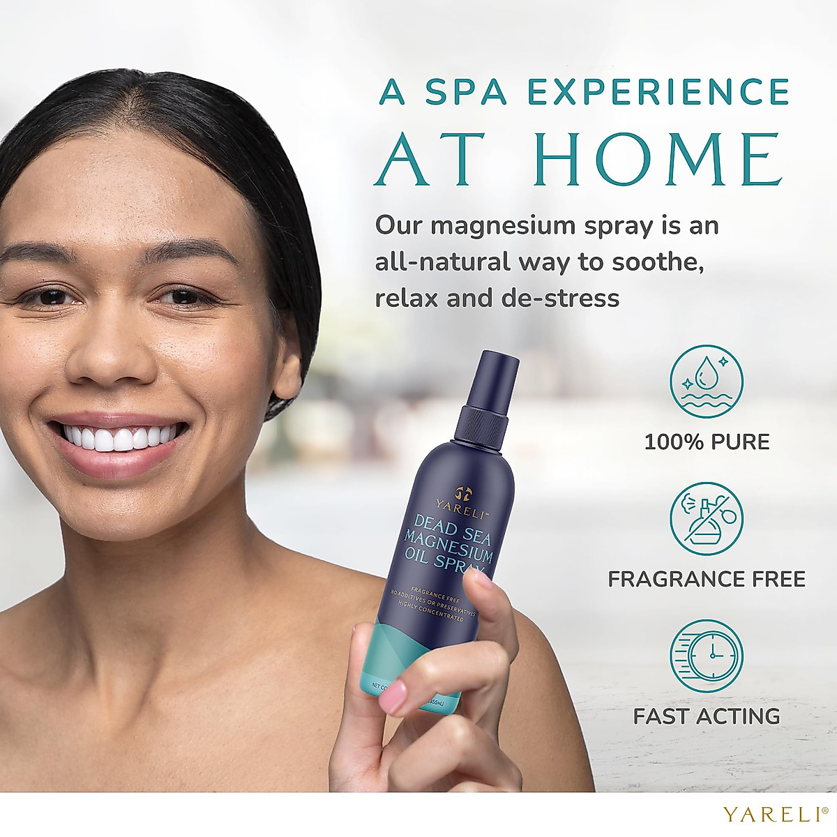 Magnesium Oil Spray, Ultra Absorbent High Strength Dead Sea Magnesium, 12oz, for Better Sleep and Muscle Relaxation