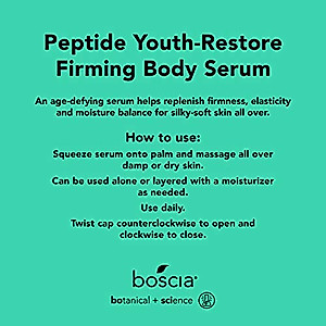 boscia Skin Nutrition Firming Body Serum, Vegan Cruelty-Free Natural Daily Moisturizer for Sensitive Skin. Firming Body lotion for maximum hydration.