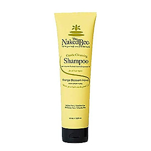 The Naked Bee Orange Blossom Honey Gentle Cleansing & Deep Exfoliating Hair Shampoo 10oz - Clarifying Shampoo with Scalp Exfoliator for Build-Up Removal - Refreshing & Gentle Shampoo