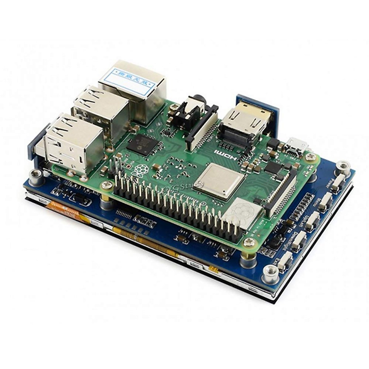 4.3inch HDMI LCD (B), IPS Screen HDMI Interface 4.3 inch 800x480 Capacitive Touch Screen Supports Multi Mini-PC Systems Raspberry Pi BB Black Banana Pi Raspbian Ubuntu Windows 10 8 7 @XYGStudy