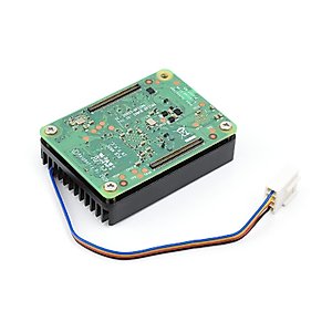 waveshare Cooling Fan for Raspberry Pi Compute Module 4 CM4, All-in-one Heatsink, PWM Speed Adjustable, 8000±10% RPM, Low Noise, with Thermal Tapes