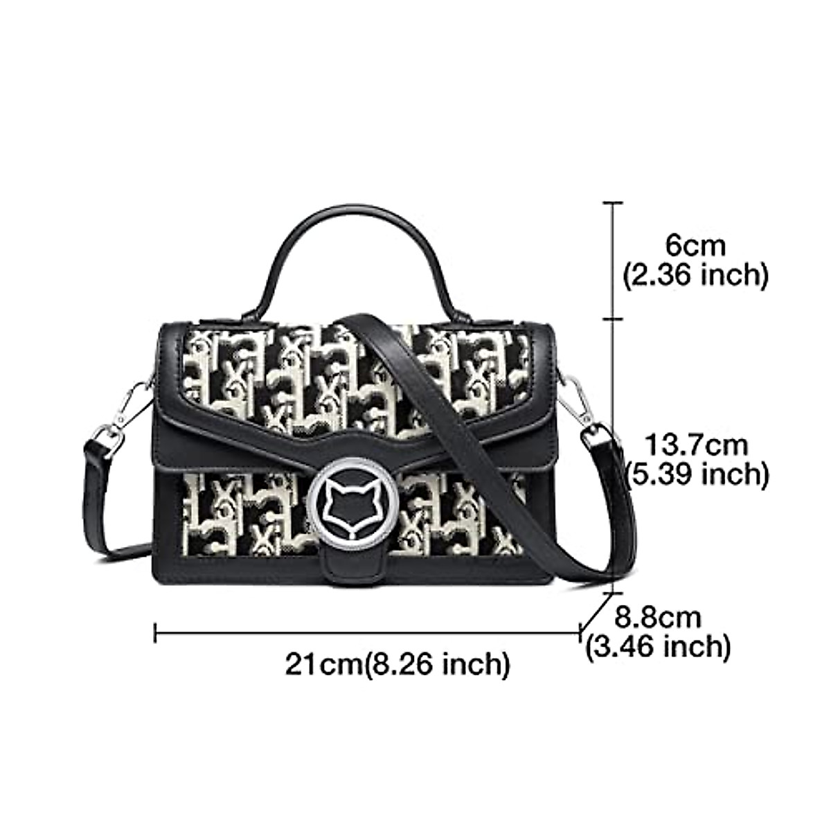 Small Crossbody Bags for Women Vegan Fashion Shoulder Bag Flap Handbag Casual Top Handle Purse