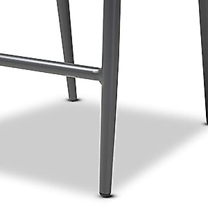 Baxton Studio Bar Stools, Grey
