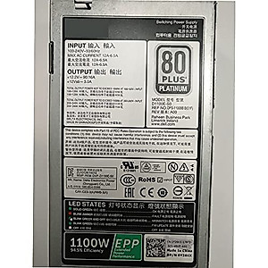 PSU for R530 630 730 730 T430 630 1100W Power Supply D1100E-S0 L1100E-S1 DPS-1100BB B W12Y2 TFR9V Y26KX 0PR21C