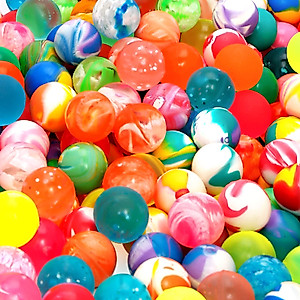 Pllieay 264 Pieces Bouncy Balls in Bulk, 3 Style Random Small Rubber Bouncy Balls for Kids Party Favors, 20mm/0.78Inch Neon Bouncing Balls for Gift Bag Filling and Vending Machines