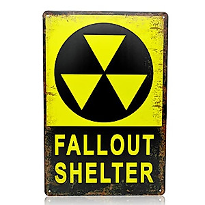 Fallout Shelter Man Cave Decor Accessories Game Room Mancave Decorations Fallout Merchandise Metal Sign 8x12" Inches