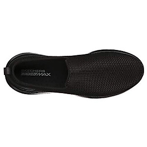 Skechers mens Go Max-athletic Air Mesh Slip on Walking Shoe, Black, 14 X-Wide US