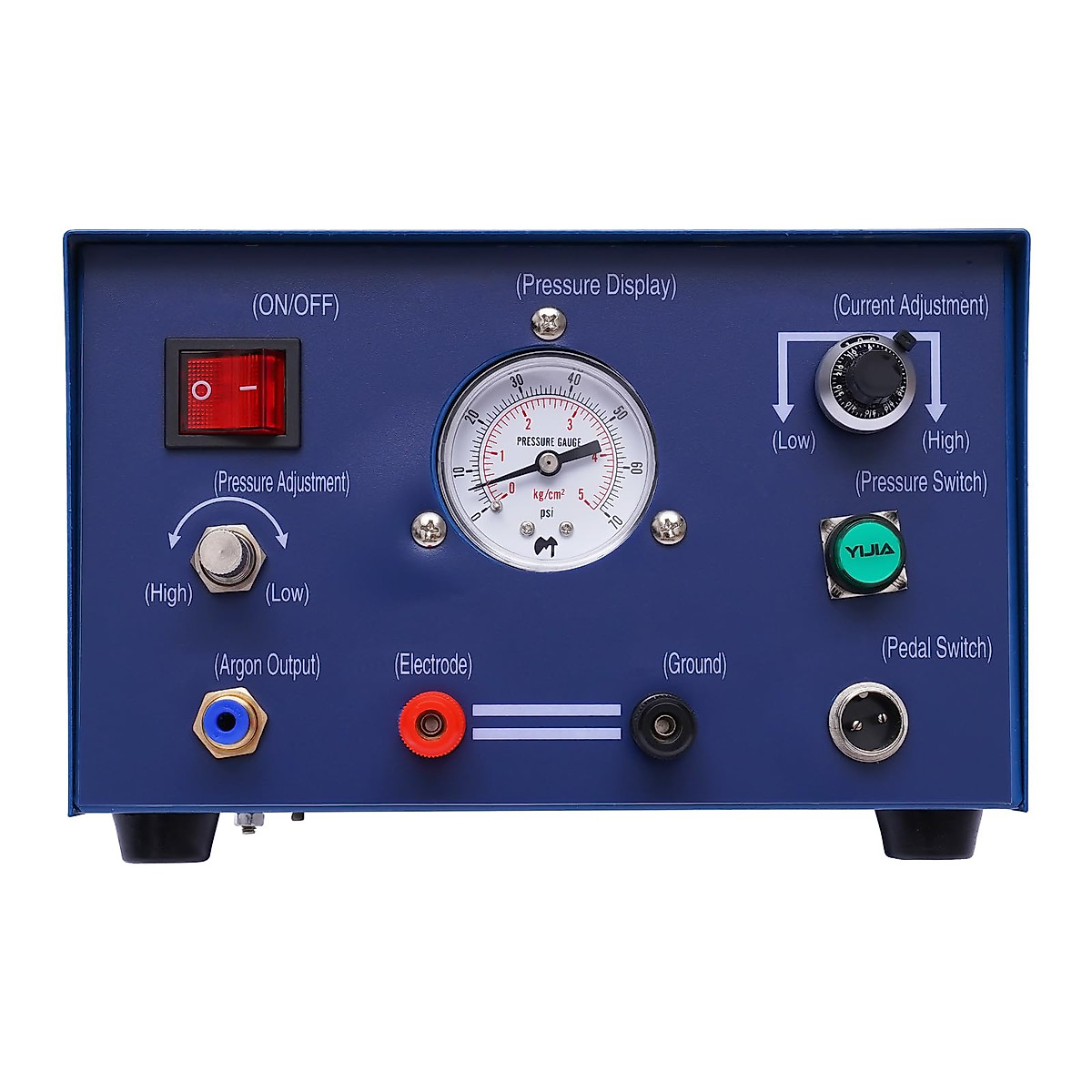 High Power Argon Pulse Spot Welder 80A 800W Adjustable Pulse Argon Spot Welder Welding Jewelry Gold Silver Platinum Palladium Necklace Bracelet Jewelry Welding Machine