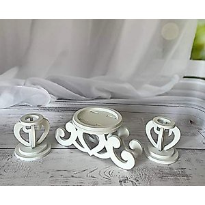 Unity Candle Holder-Unity Candle Stand-Unity Candle Holder Set-Pillar Candle Holder-Wedding Gift -Ceremony Decoration-Wedding Centerpiece