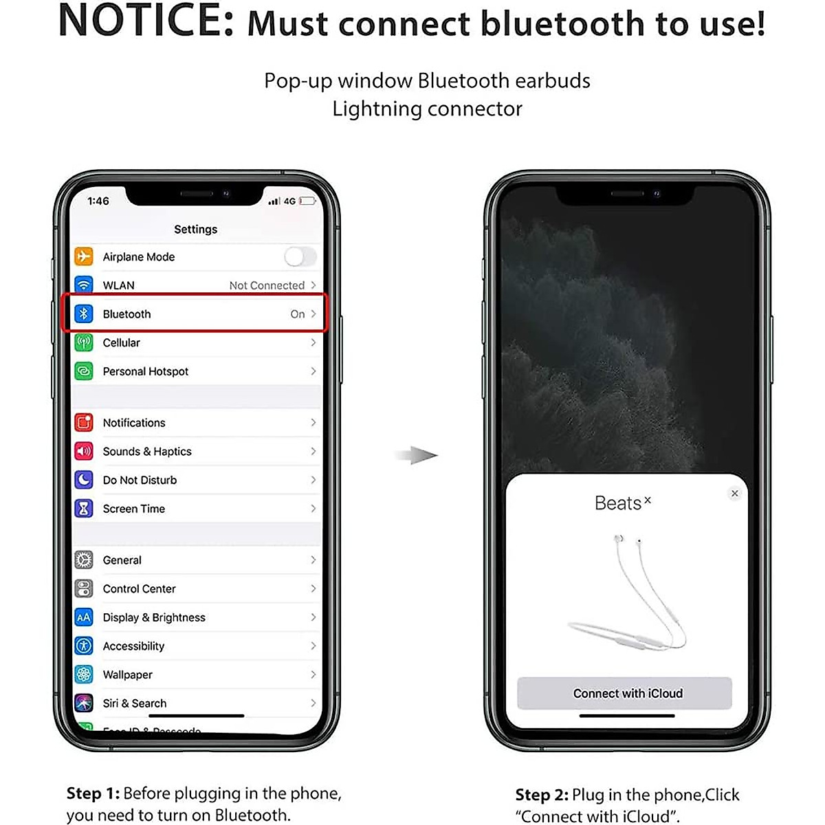 2 Pack iPhone Headphones Wired, iPhone Earbuds with Lightning Connector [MFi Certified](Built-in Microphone & Volume Control) Noise Canceling Isolating Headphones for iPhone 14/13/12/11/SE/XS/8/7