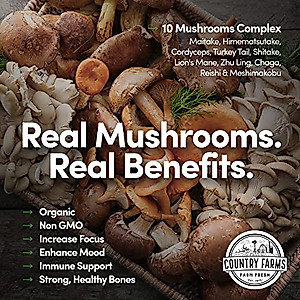 COUNTRY FARMS Super Greens Banana Flavor, 50 Organic Foods, USDA Organic Drink Mix, 20 Servings, Apple, 10.6 Oz