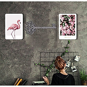 JOHOUSE Large Iron Key, Skeleton Key Decorative Antique Style Decorative Wine Cellar Key Castle Key for Home Décor