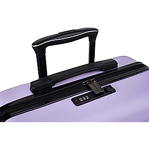 Cabin Max Anode 44L 55x40x20cm (22x16x8inch) Carry On Hand Luggage Suitcase - Lightweight, Hard Shell, 4 Wheels, Smart USB Port, 3 Digit Combination Lock (Lavender)