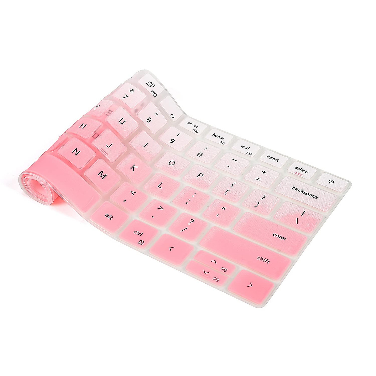 Keyboard Cover for 2023 Dell Inspiron 16 5620 5625 5630 5635 7620 7630 7635 / Inspiron 14 5430 5410 5415 5418 5420 5425 7415 7420 7425 7430 7435 / Dell Inspiron 13 5310 5320 -Ombre Pink