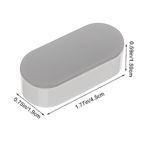 Angoily 4pcs Toilet Seat Gasket Toilet Buffer Pads Toilet Bumper Pad Toilet Cover Bumpers Toilet Seat Bumper Toilet Seat Stoppers Toilet Seat Bidet Replacement Kit Light Grey Plastic