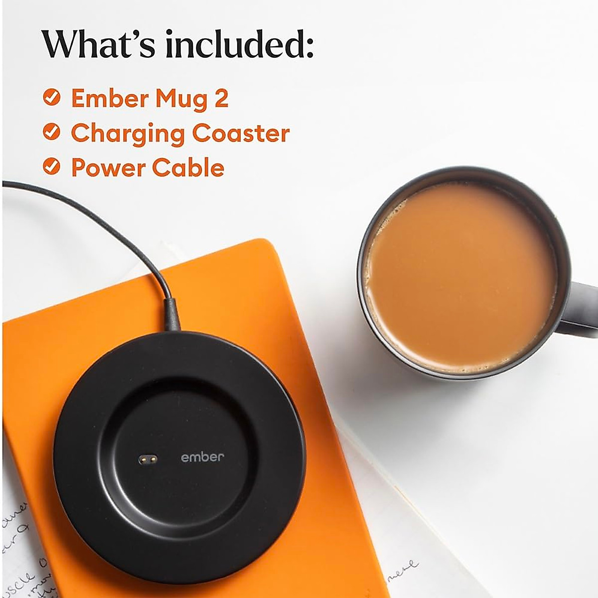 Ember Temperature Control Smart Mug 2, 10 oz, Black, 1.5-hr Battery Life - App Controlled Heated Coffee Mug - Improved Design