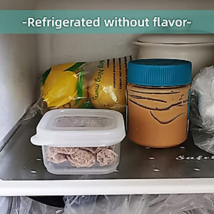 defutay 3 PCS Mini Food Storage Container,Leakproof Plastic Condiment and Sauce Containers with Lids