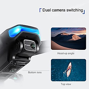 Professional Drones with Dual Camera for Adults 6k for Beginner with GPS&Auto Return Home,56 Mins Flight Time,1000m Control Range Foldable Drone,Follow Me,Light Positioning,Brushless Motor,5Ghz Fpv B