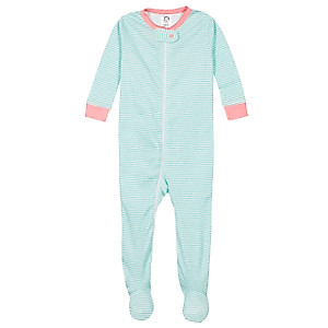 Gerber Baby Girls' Toddler 2-Pack Footed Pajamas, Llama Pink, 5T