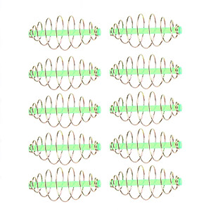 SPYMINNPOO Carp Fishing Feeder,10PC Spring Coil Inline Method Feeder Coil Inline Metal Bait Thrower Feeder Fishing Tackle Fishing Feeder Basket Fishing Accessories Tackle(M)
