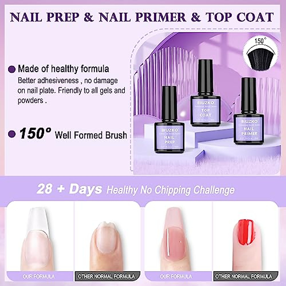 Acrylic Nail Kit, Acrylic Powder and Acrylic Liquid Monomer Set with Nail Prep Primer Top Coat Kolinsky Brush Nail Glue Tips Acrylic Nail Kit with Everything for Beginners
